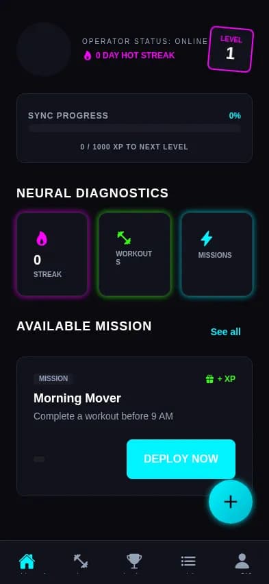 FitQuest Adventure App