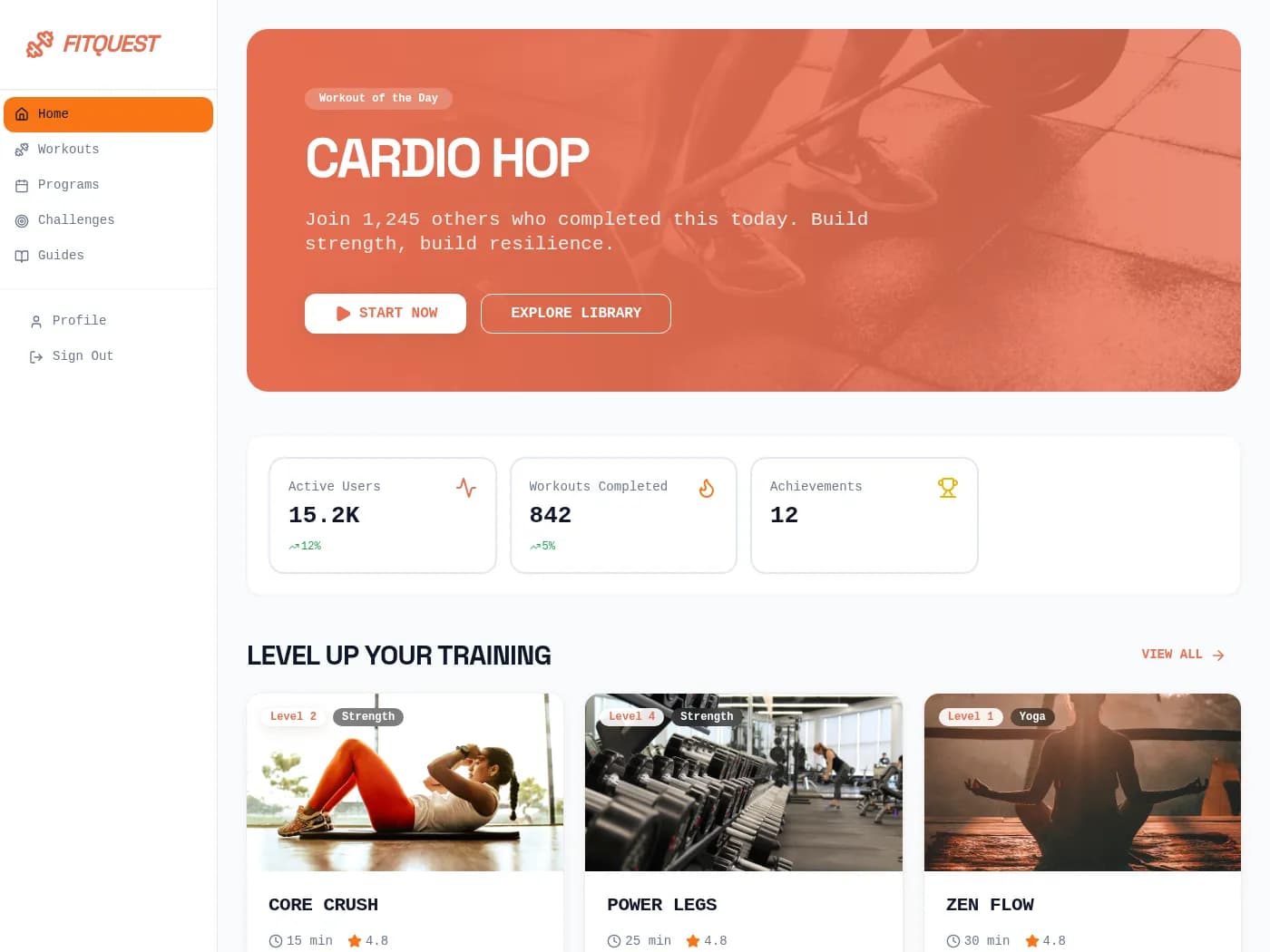 FitQuest Hub