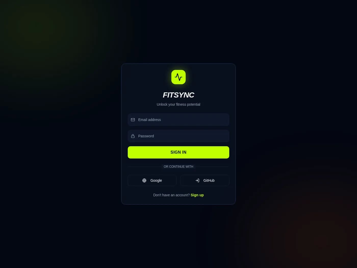 FitSync Tracker