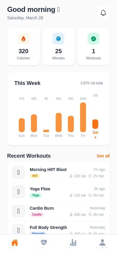 FitTrack Mobile
