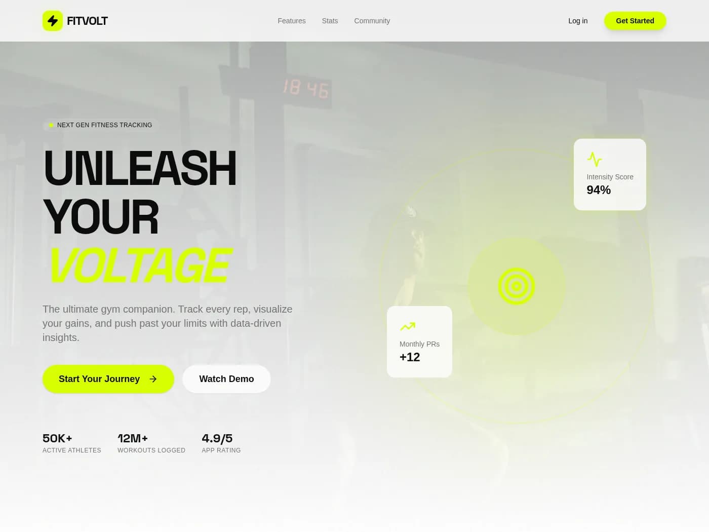FitVolt Landing Page