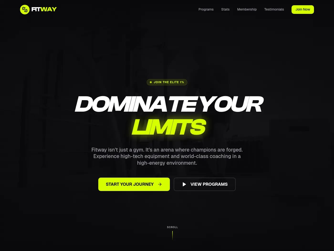 Fitway Gym Landing