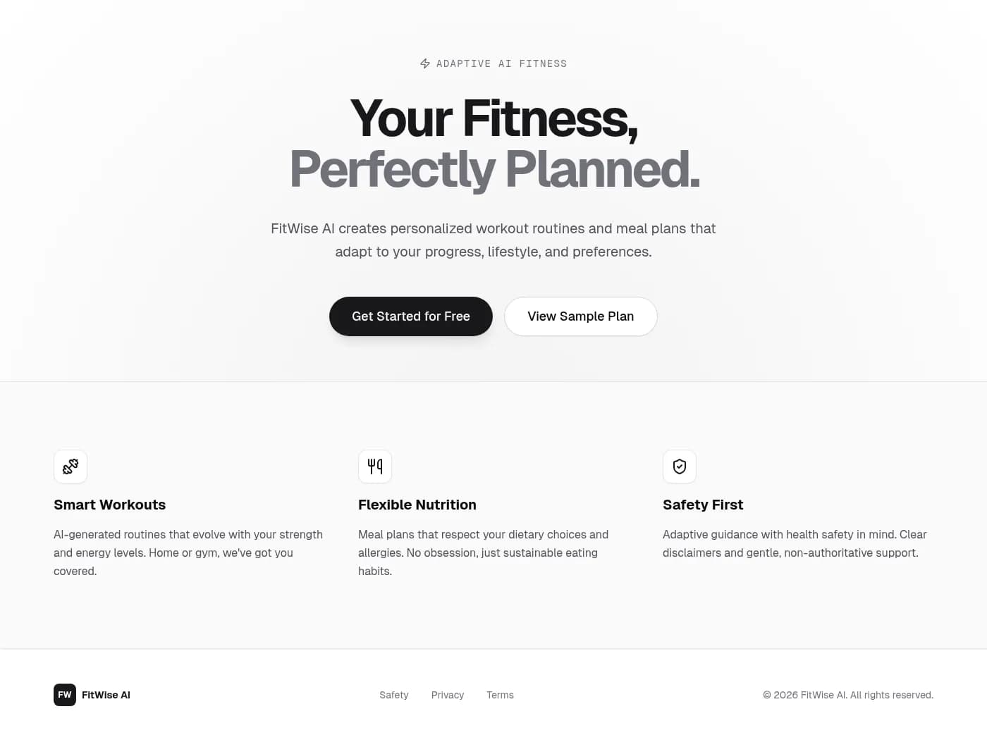 FitWise AI Planner