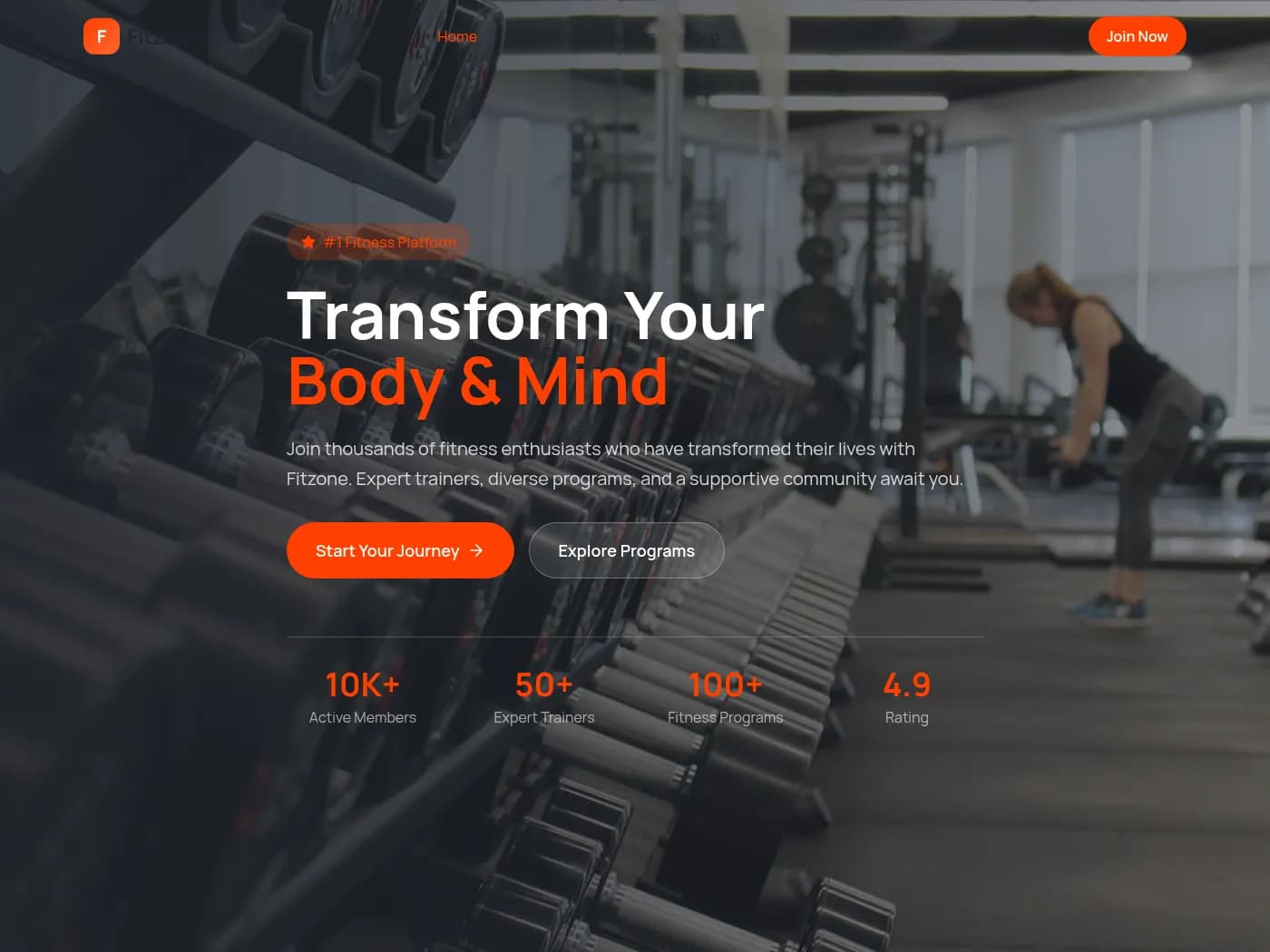 Fitzone Fitness Platform