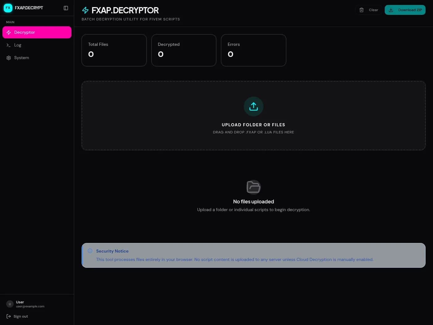 FiveM FXAP Decrypt Tool