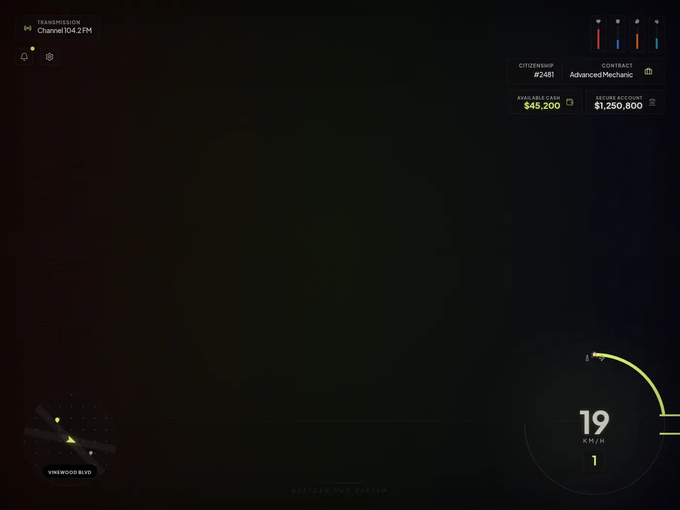 FiveM Next-Gen HUD Suite