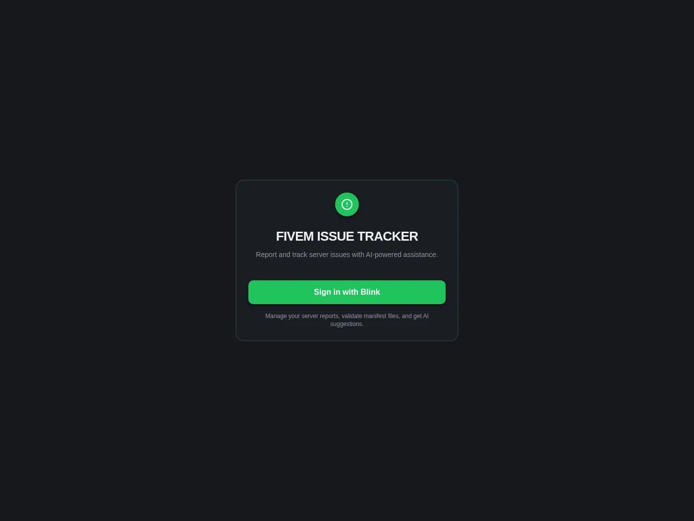 FiveM Issue Tracker