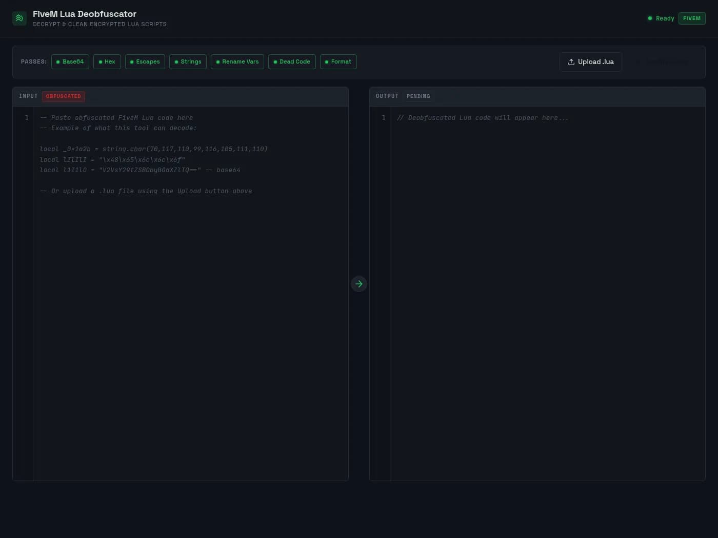 FiveM Lua Deobfuscator