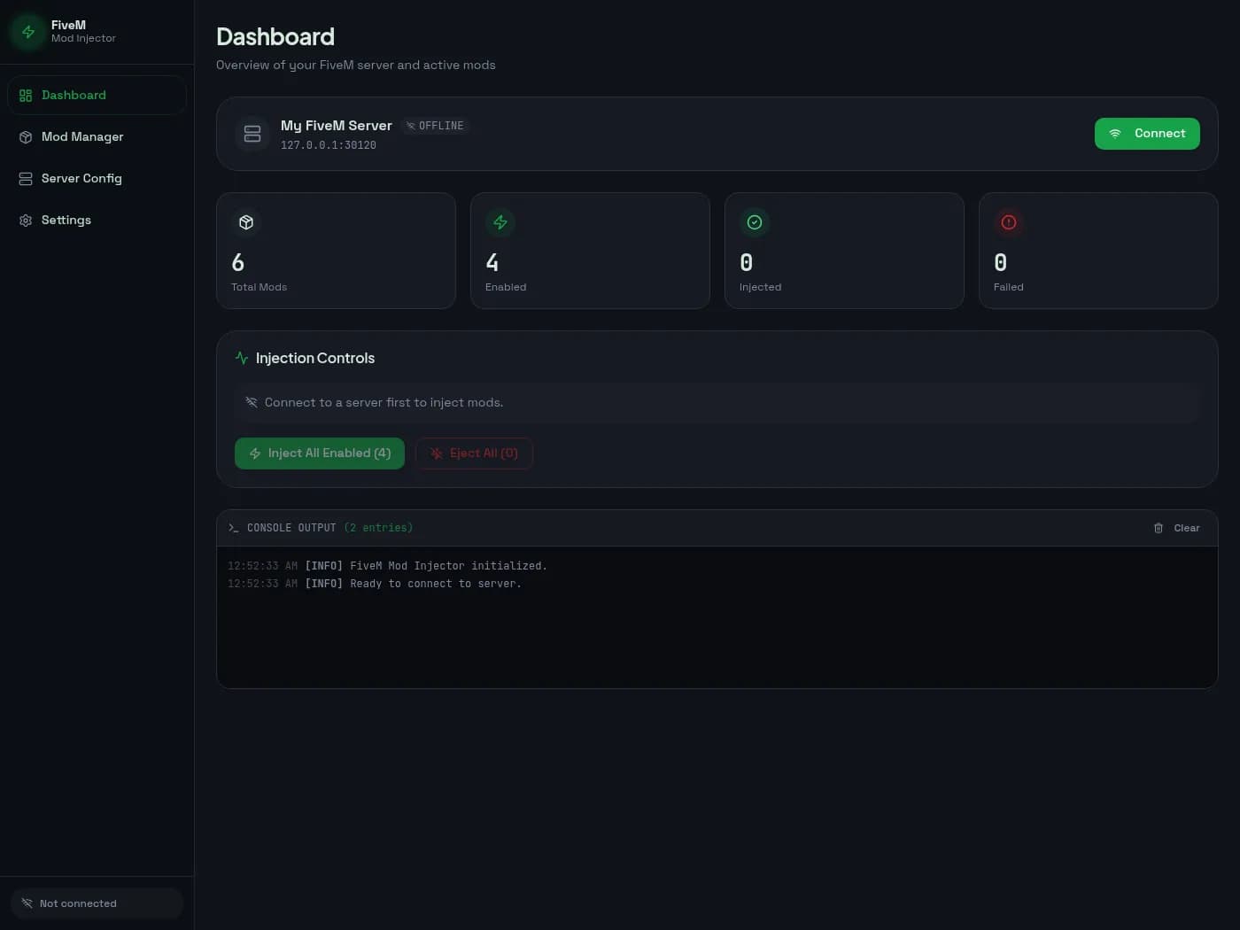 FiveM Mod Injector