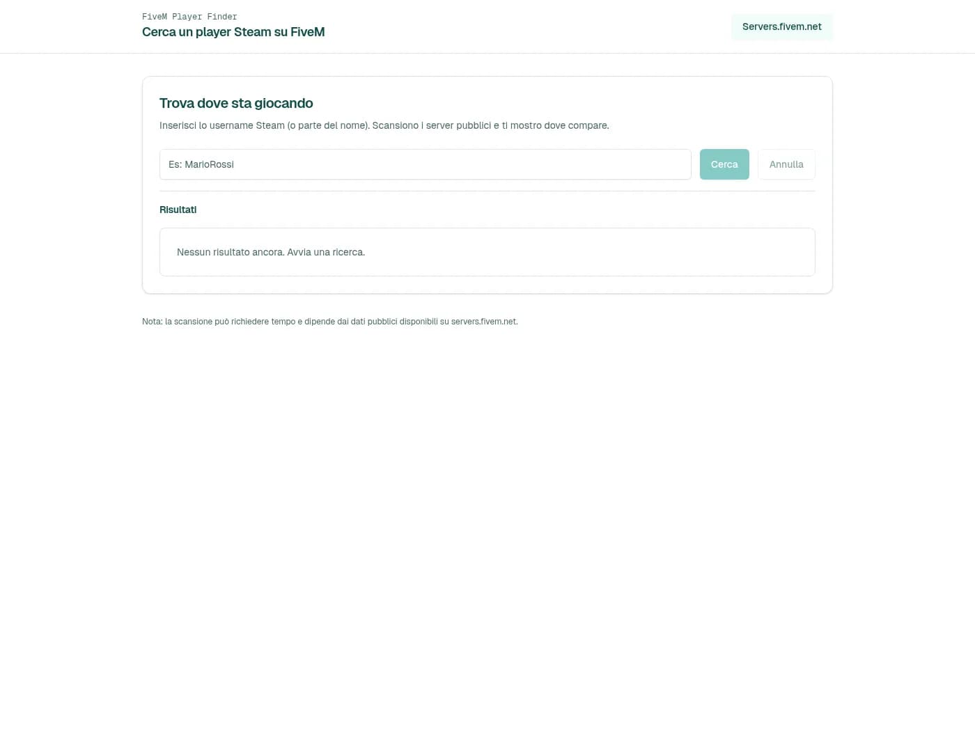 FiveM Player Finder