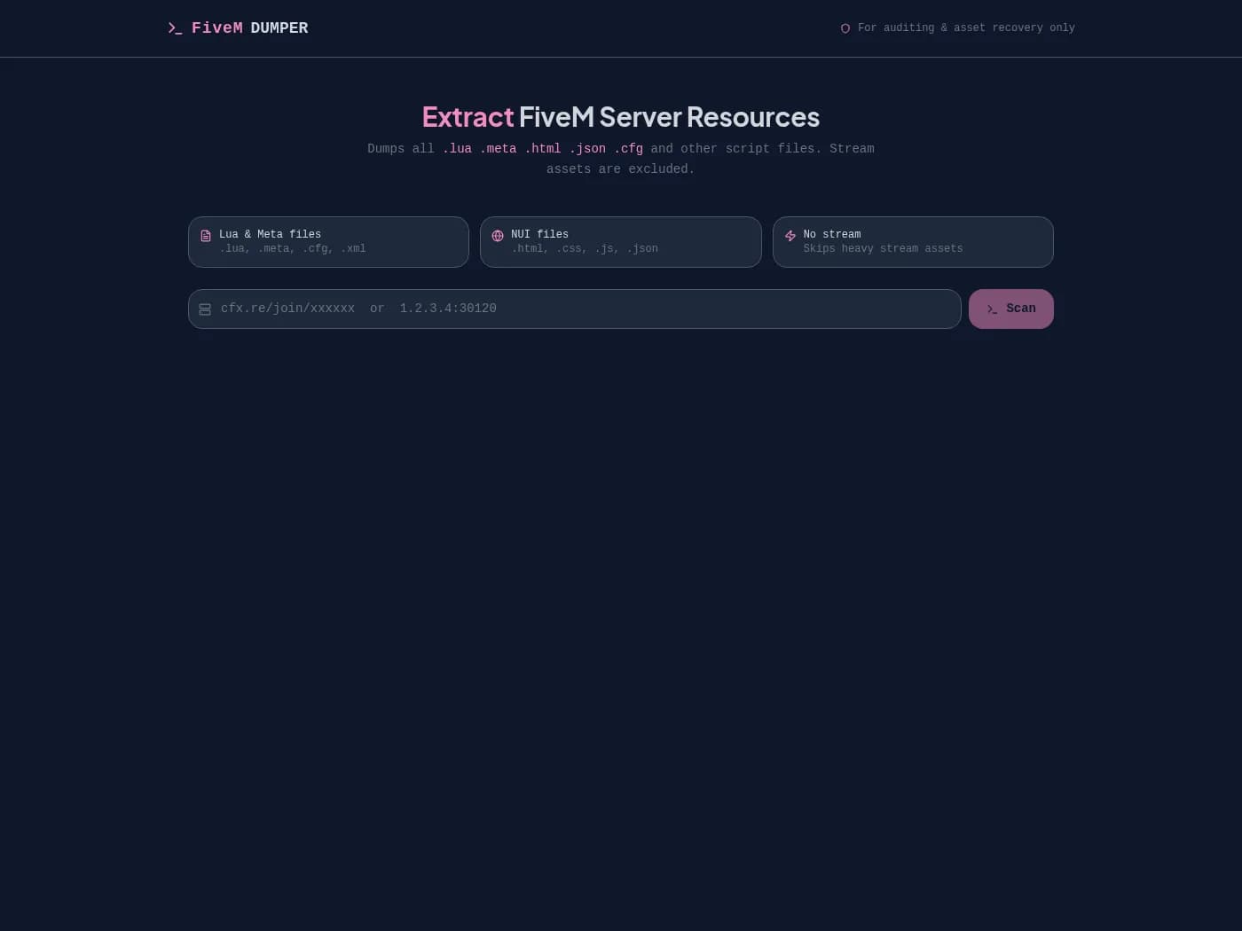 FiveM Resource Dumper
