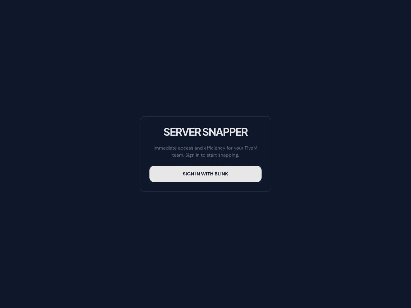 FiveM Server Snapper