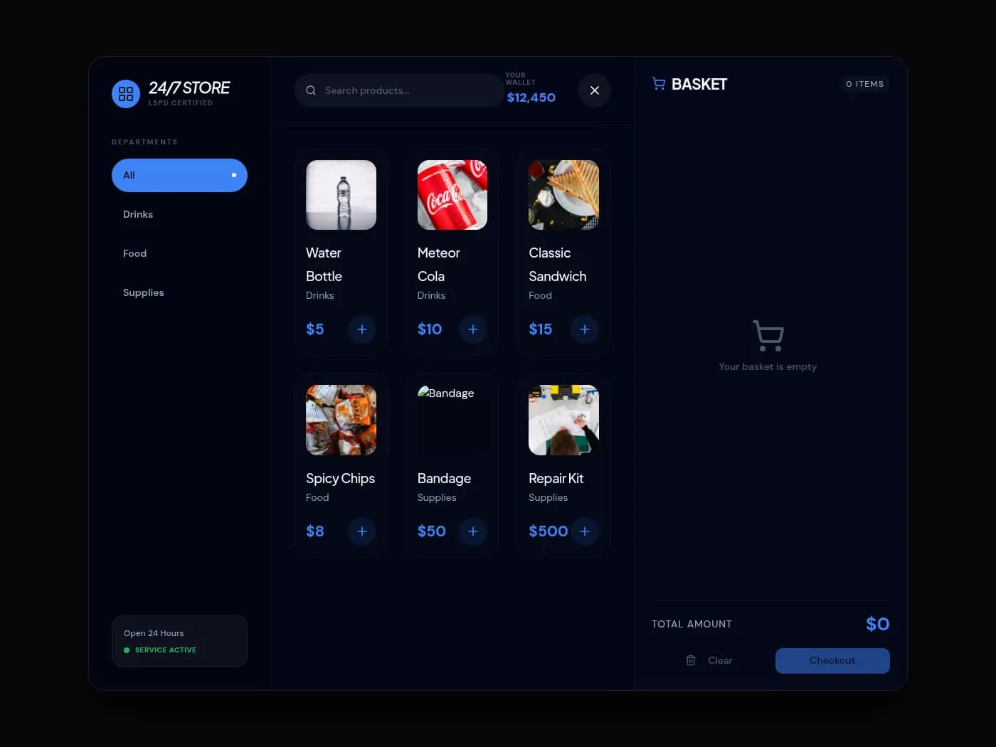 FiveM 24/7 Store UI