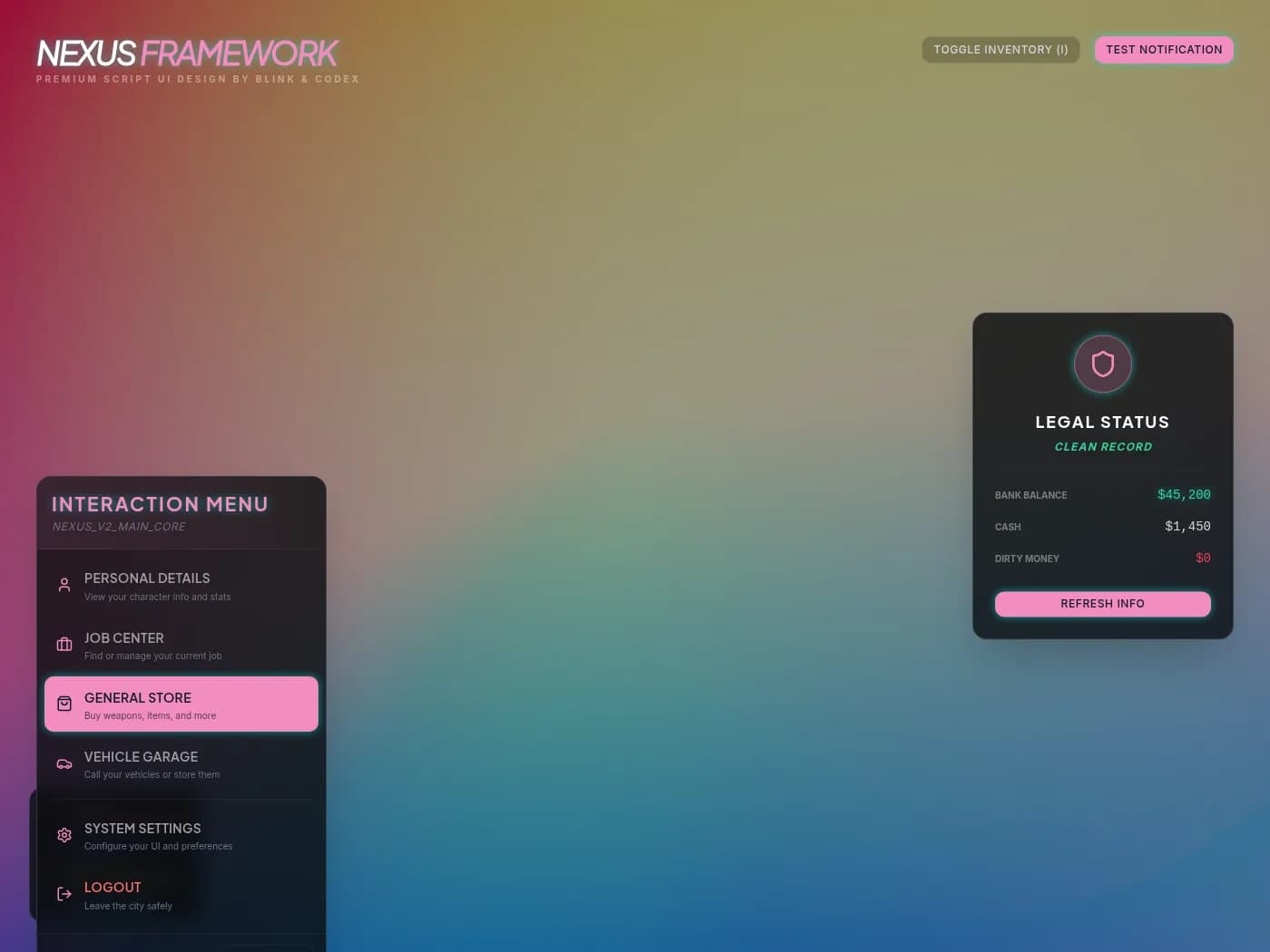 FiveM Scripts UI Kit
