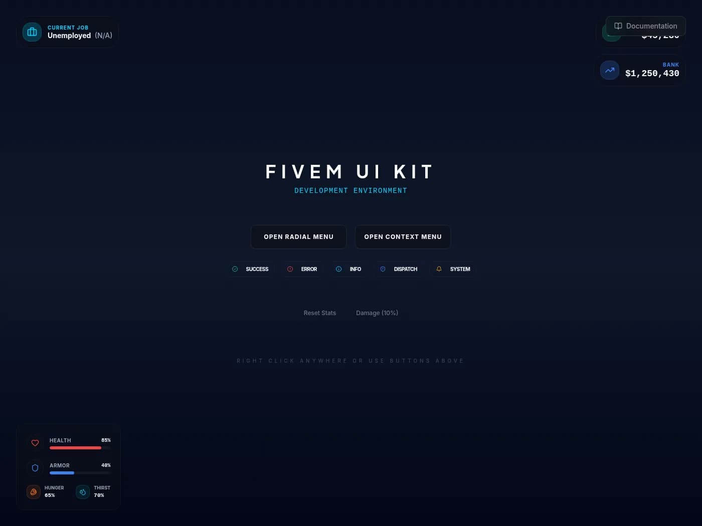 FiveM UI Design Kit