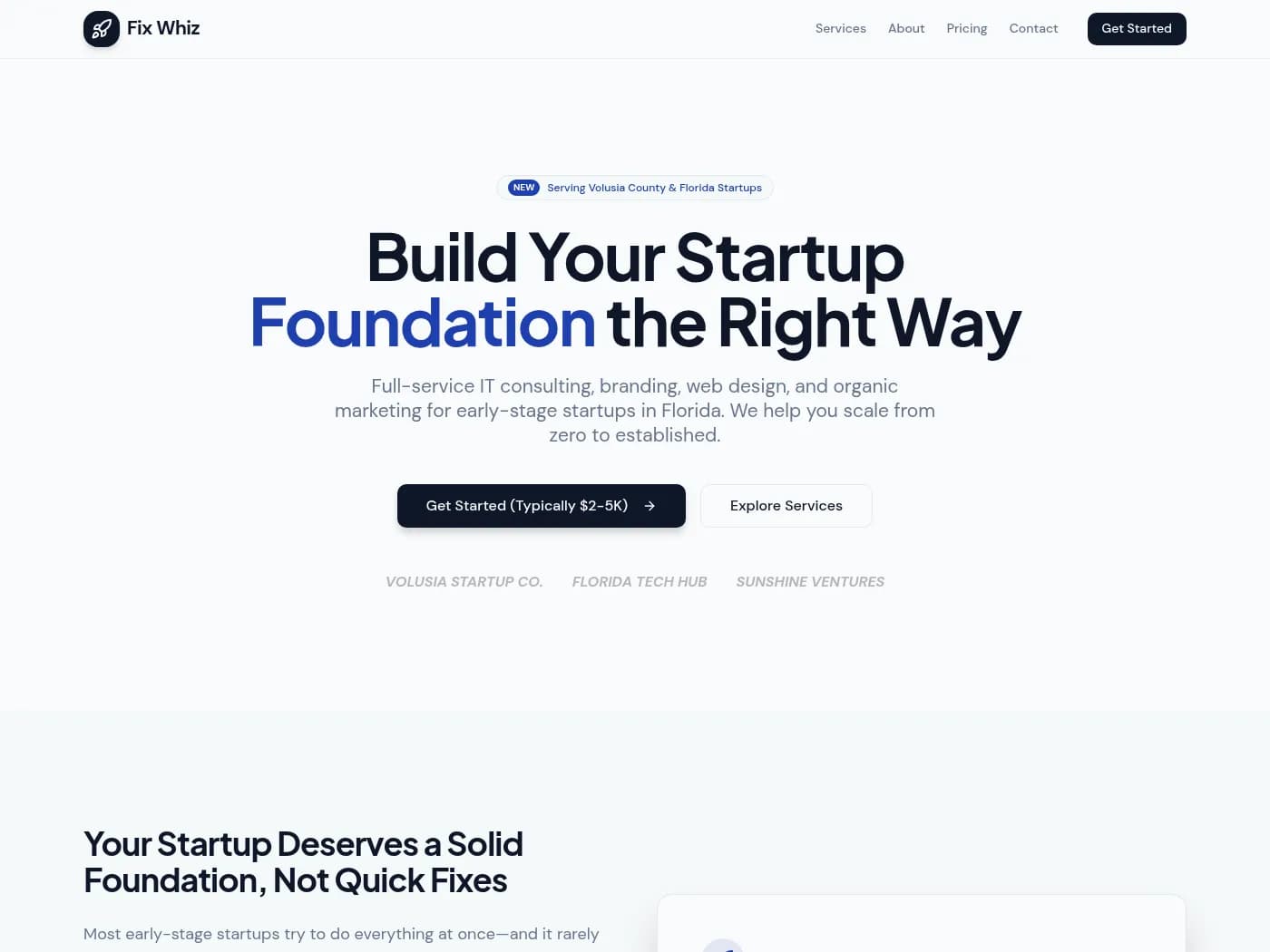 Fix Whiz Agency Website