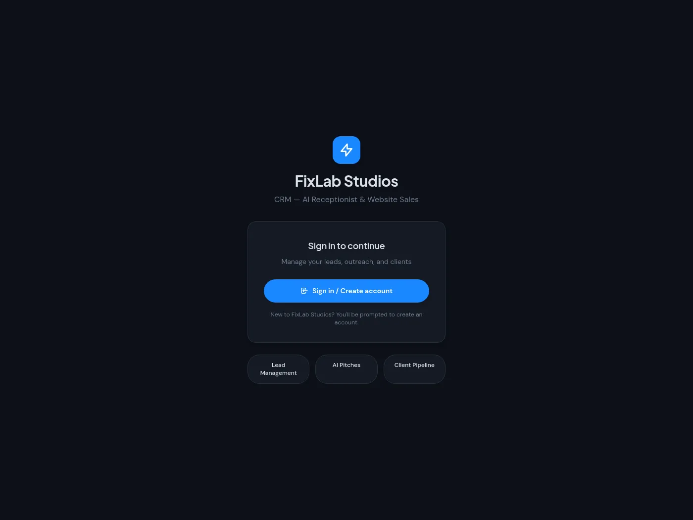 FixLab Studios CRM SaaS