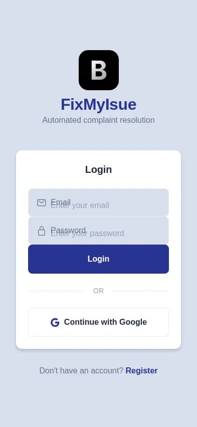 FixMyIsue AI App