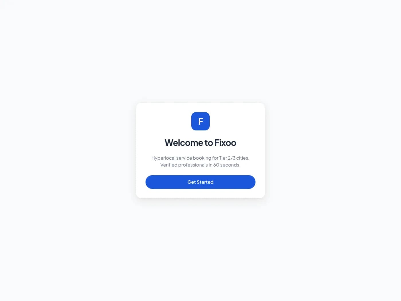 Fixoo Hyperlocal Service Platform