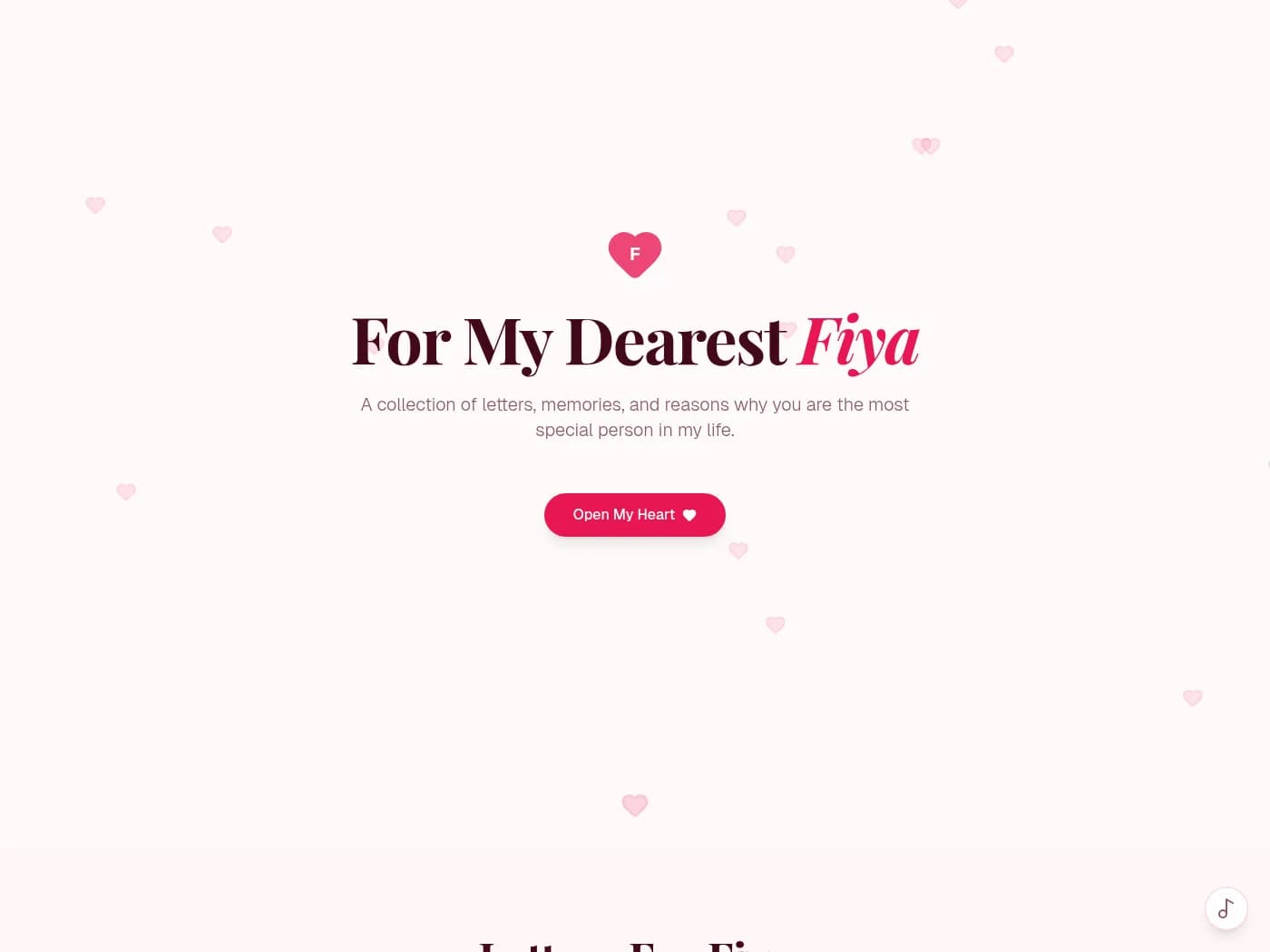 Fiya Love Letters App