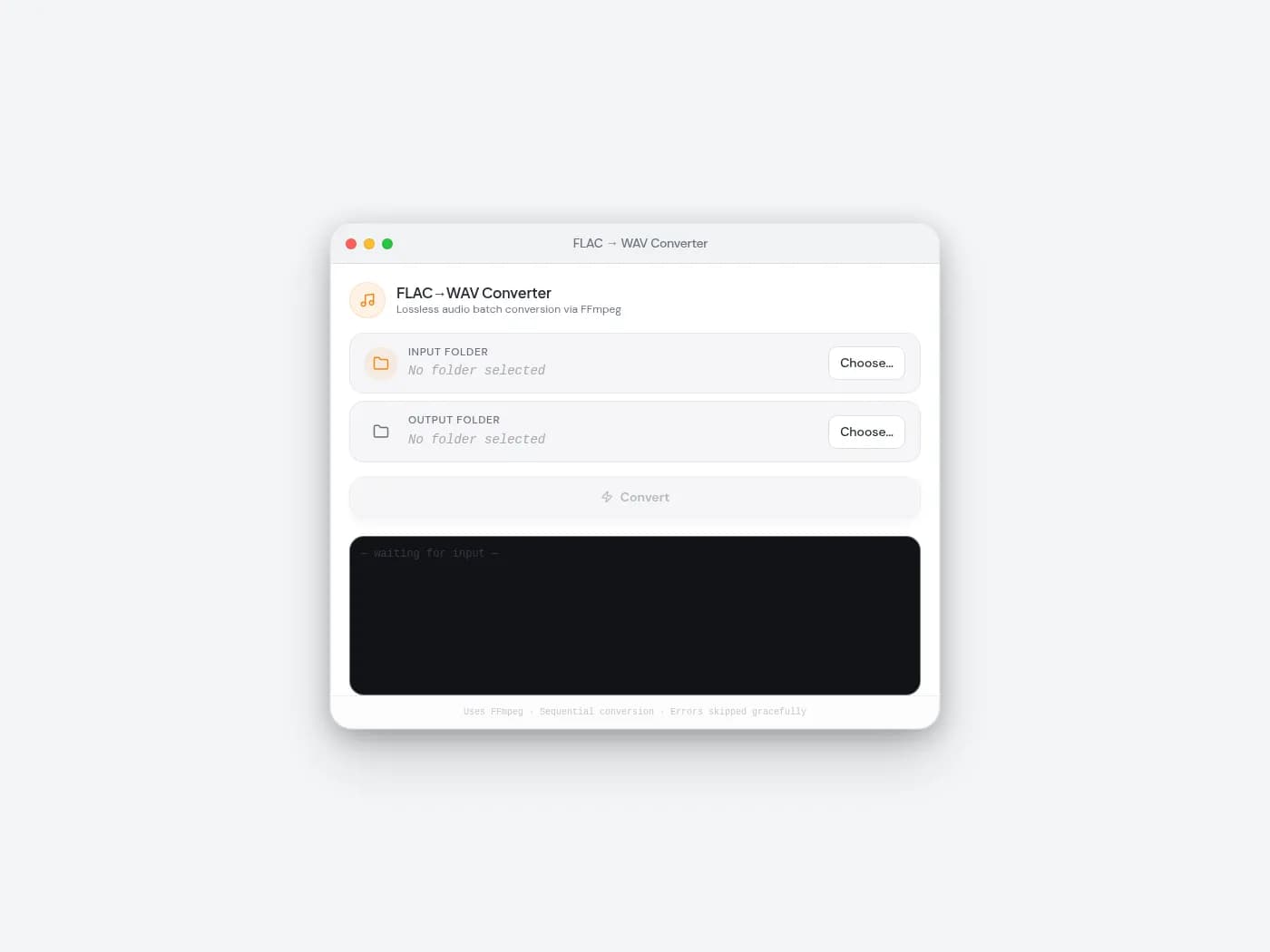 FLAC to WAV Mac App