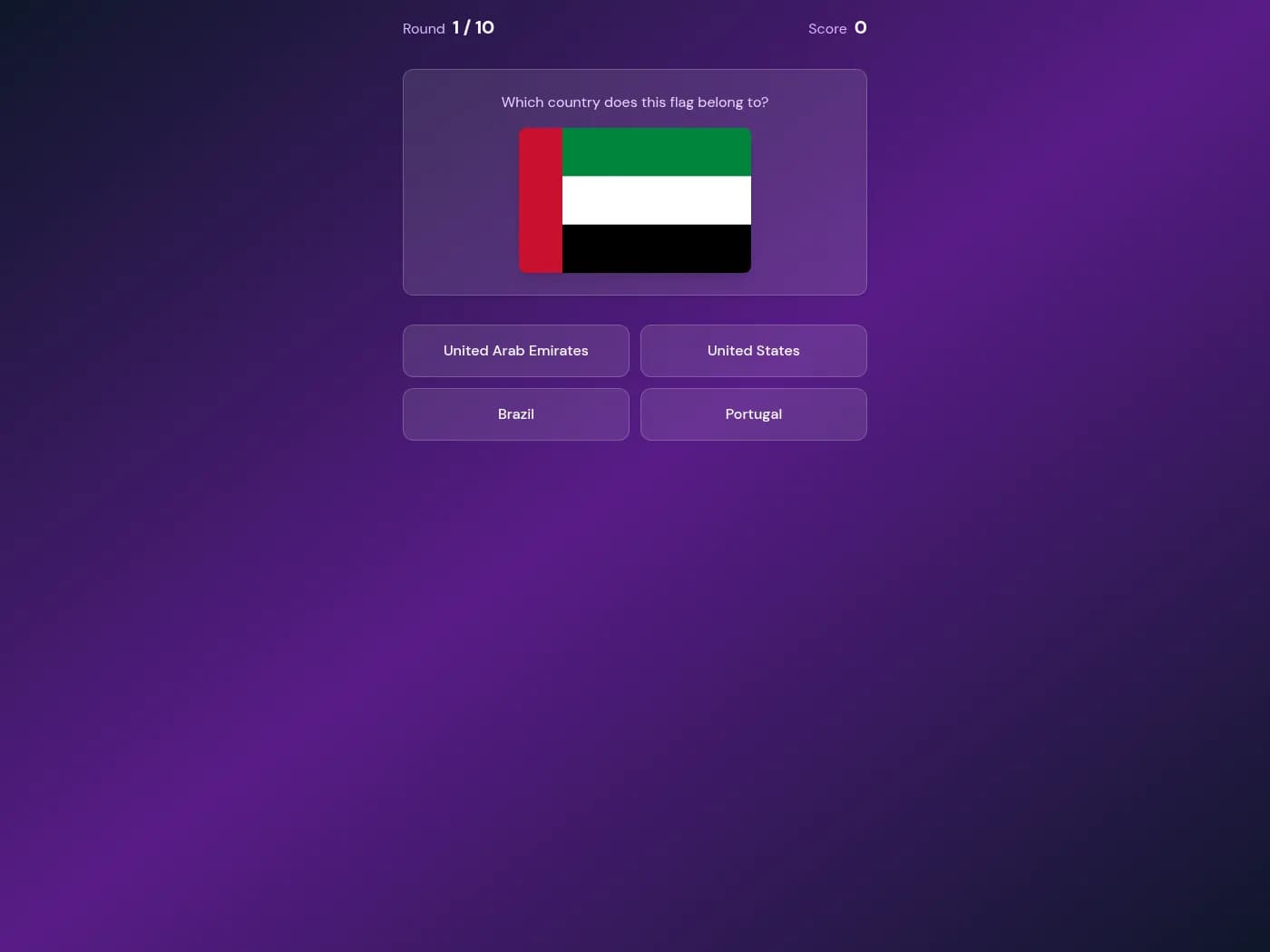 Flag Guesser Game