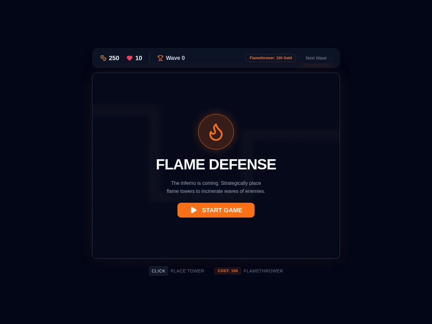 Flame Tower Defense