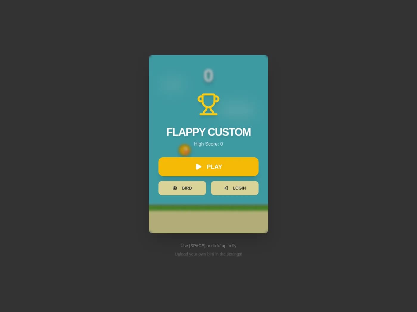 Custom Flappy Bird Game