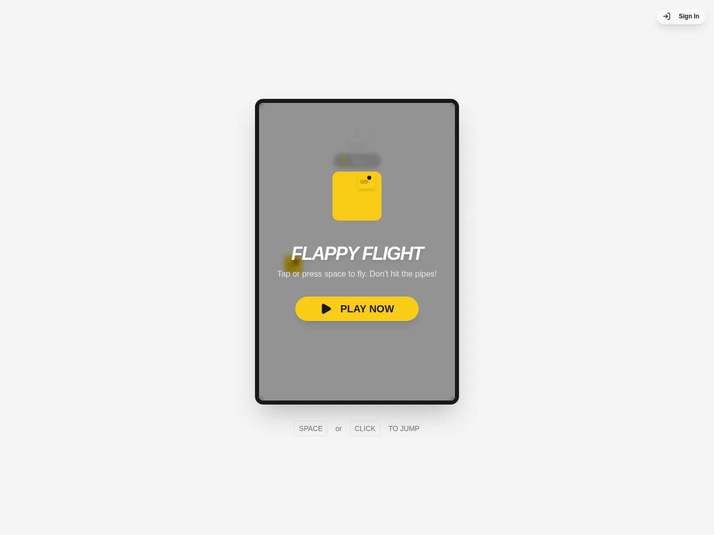 Flappy Flight Game