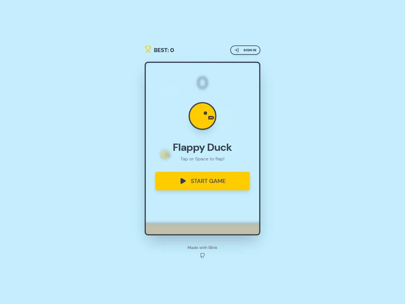Flappy Duck Game