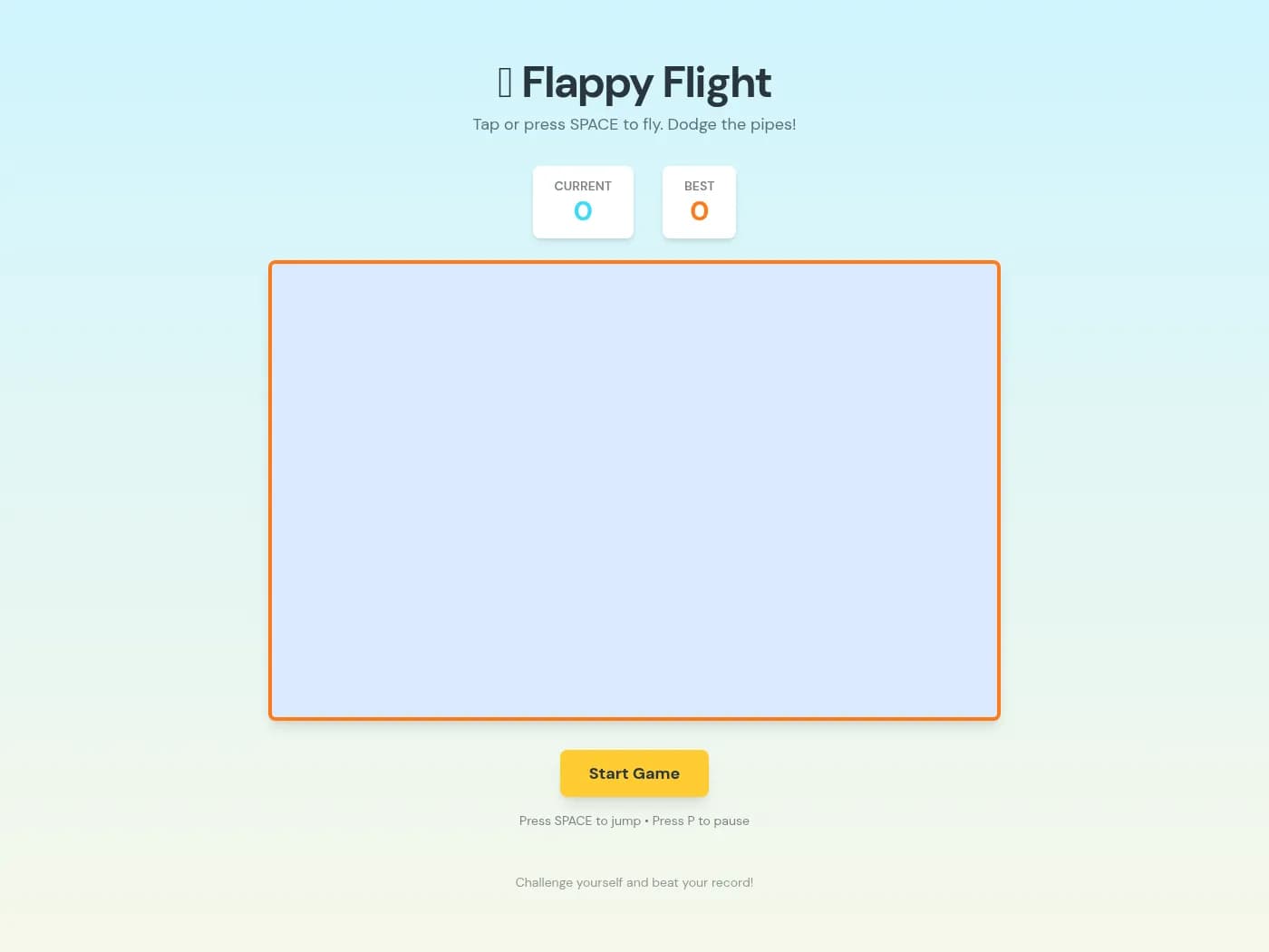 Flappy Flight Game