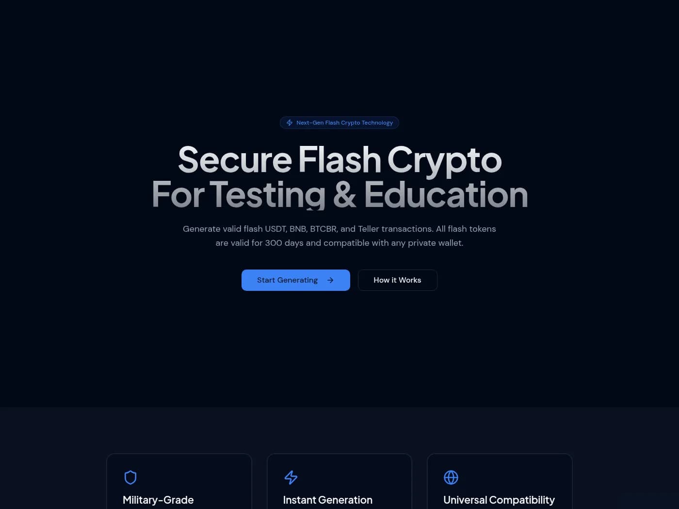 Flash Crypto Sale Platform