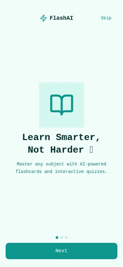FlashAI Learning App