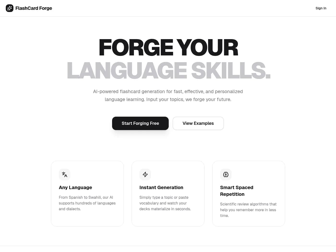 FlashCard Forge