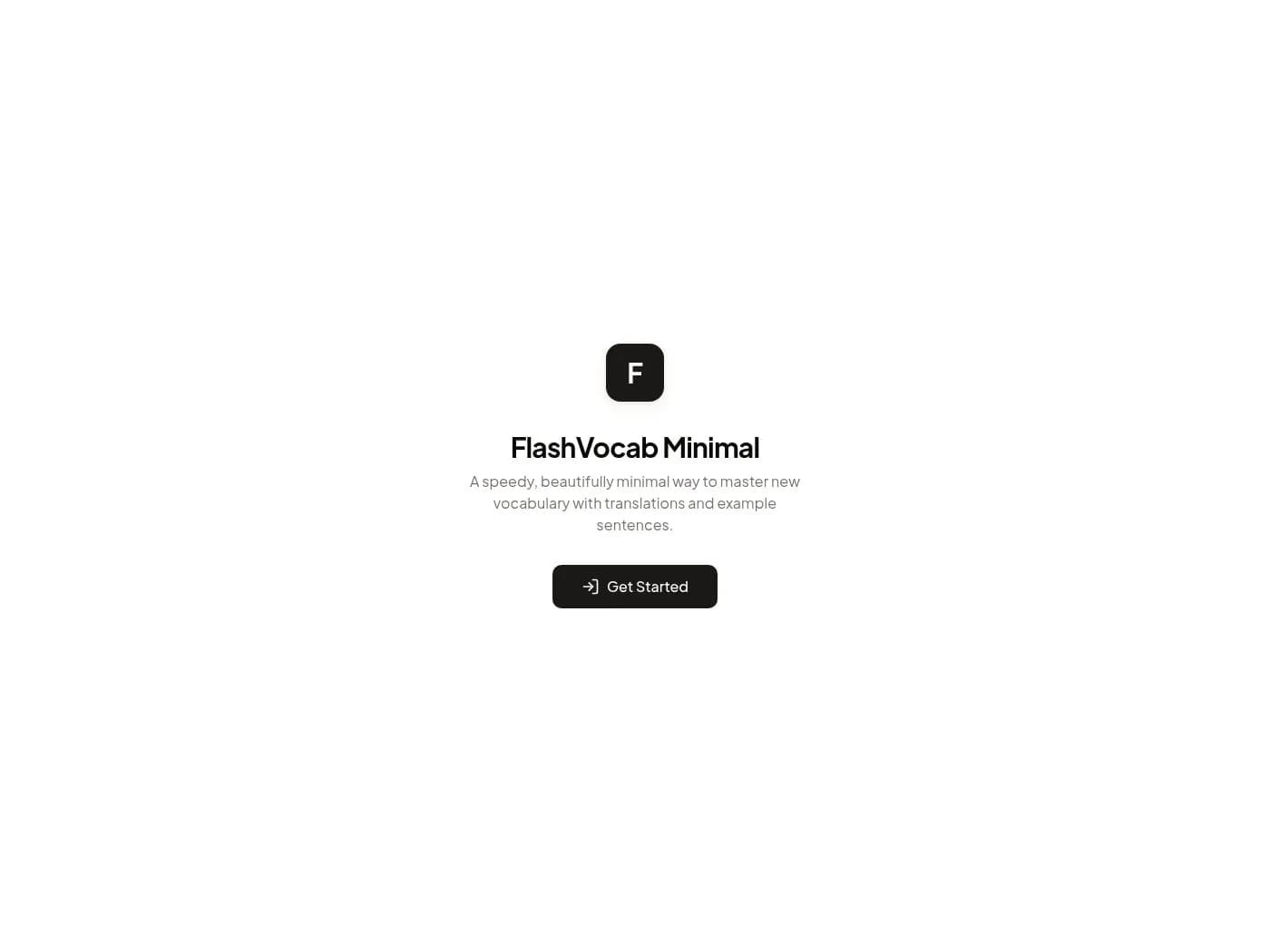 FlashVocab Minimal
