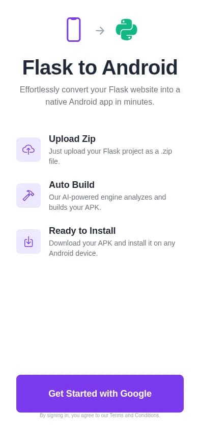 Flask-to-Android Converter