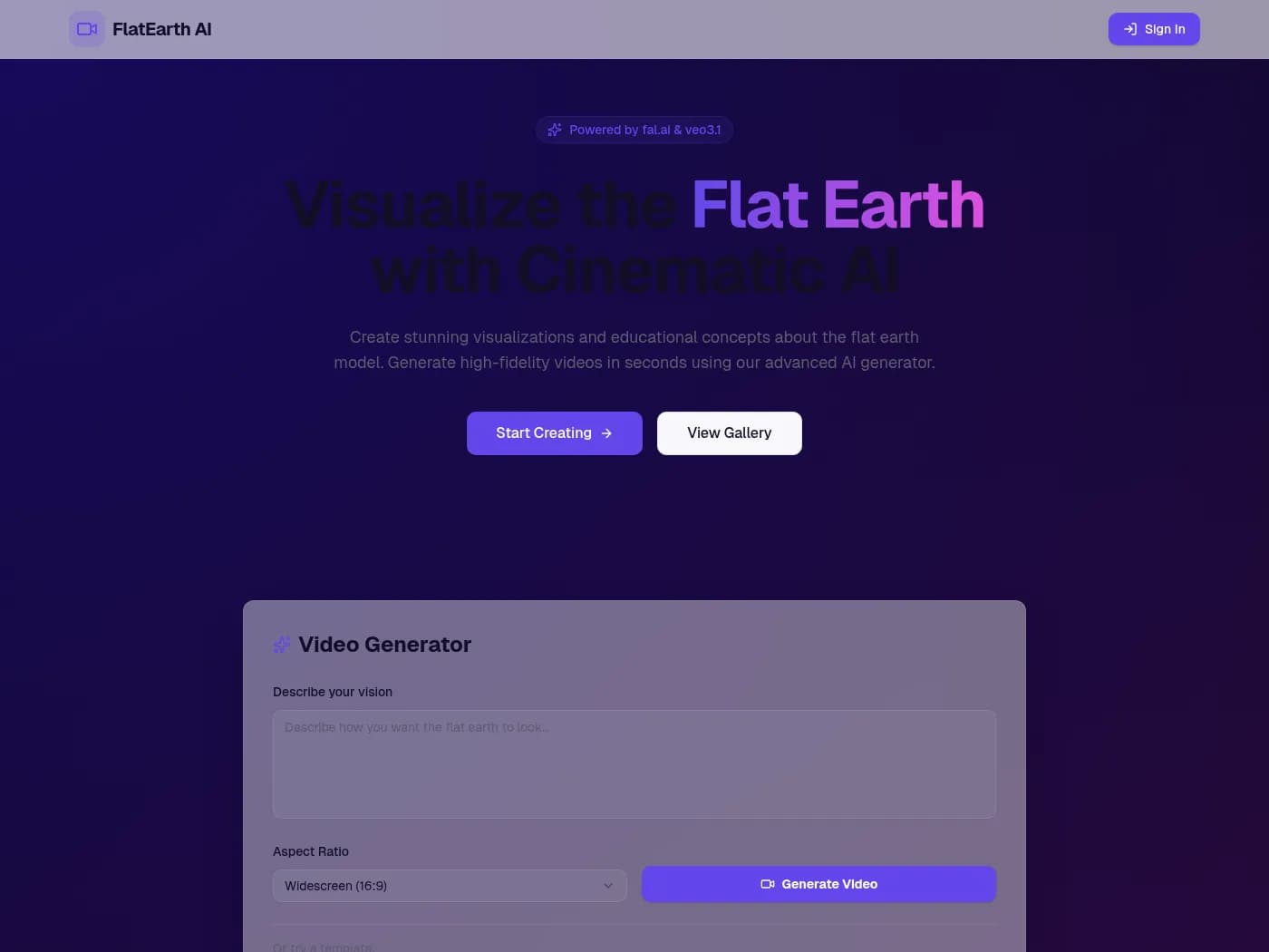 Flat Earth Video Maker
