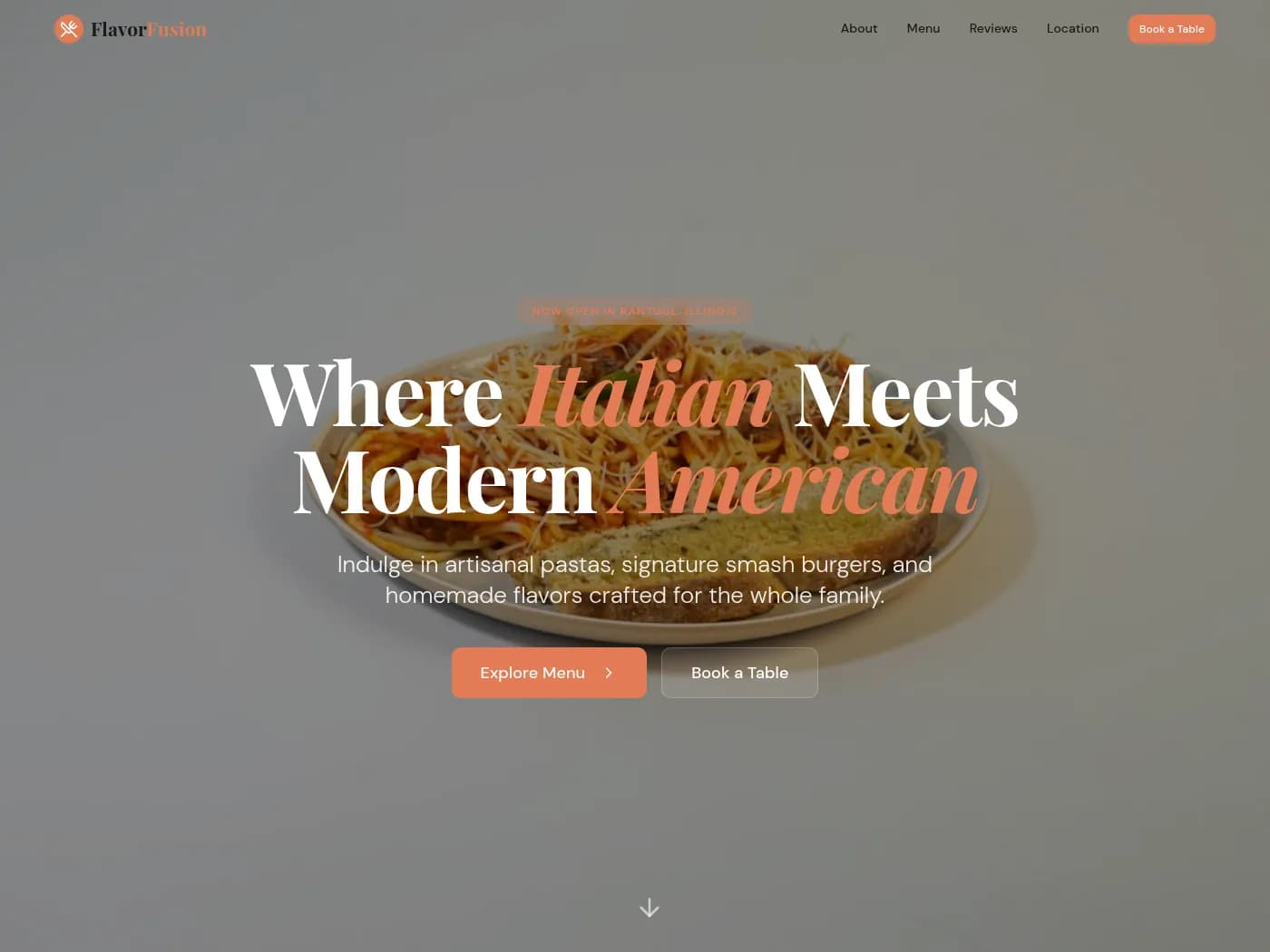 Flavor Fusion Website