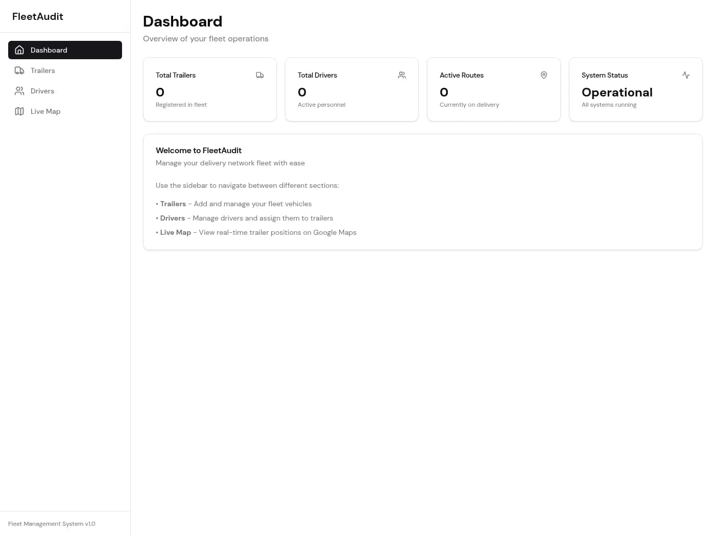 FleetAudit Dashboard