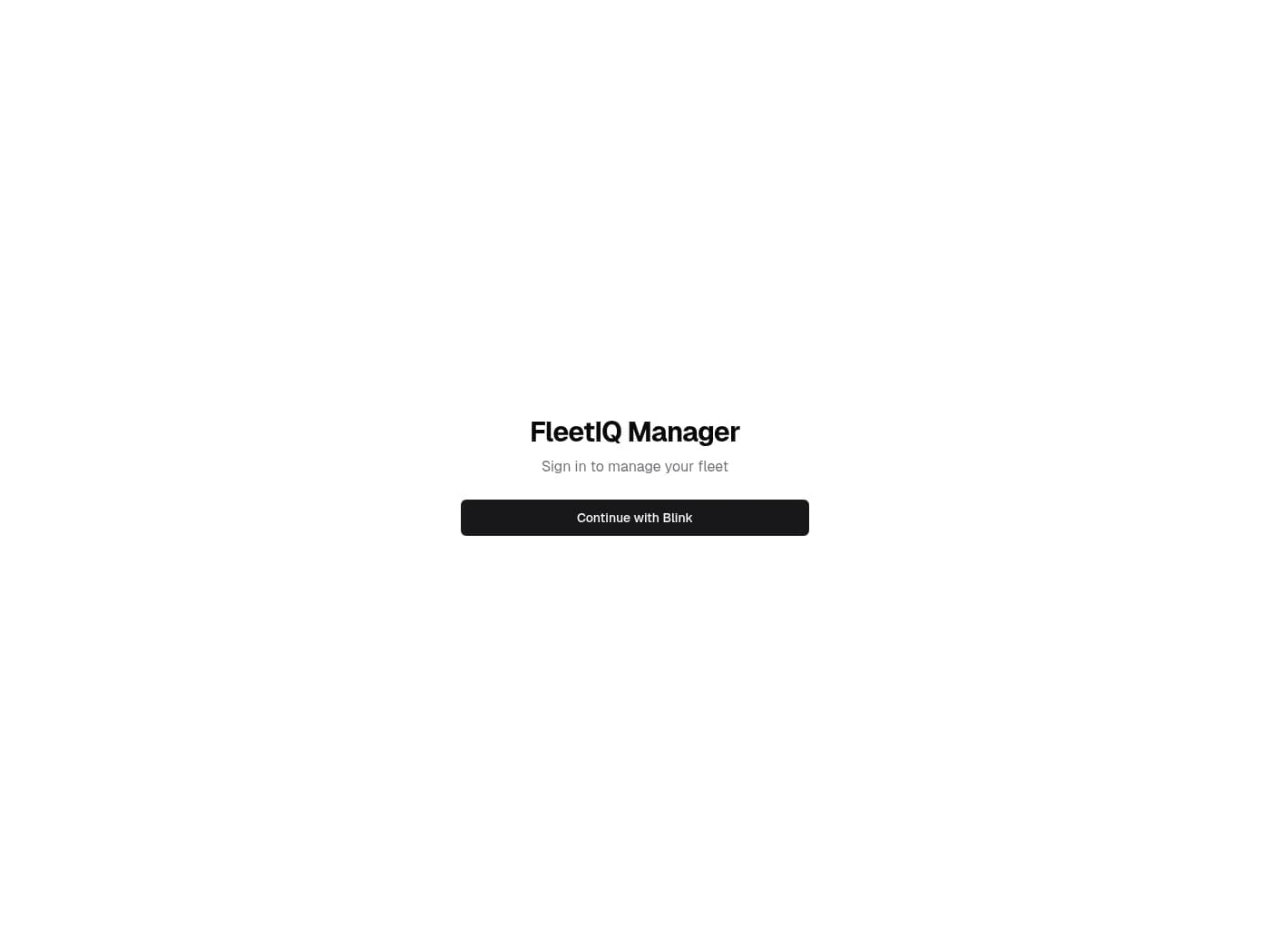 FleetIQ Manager