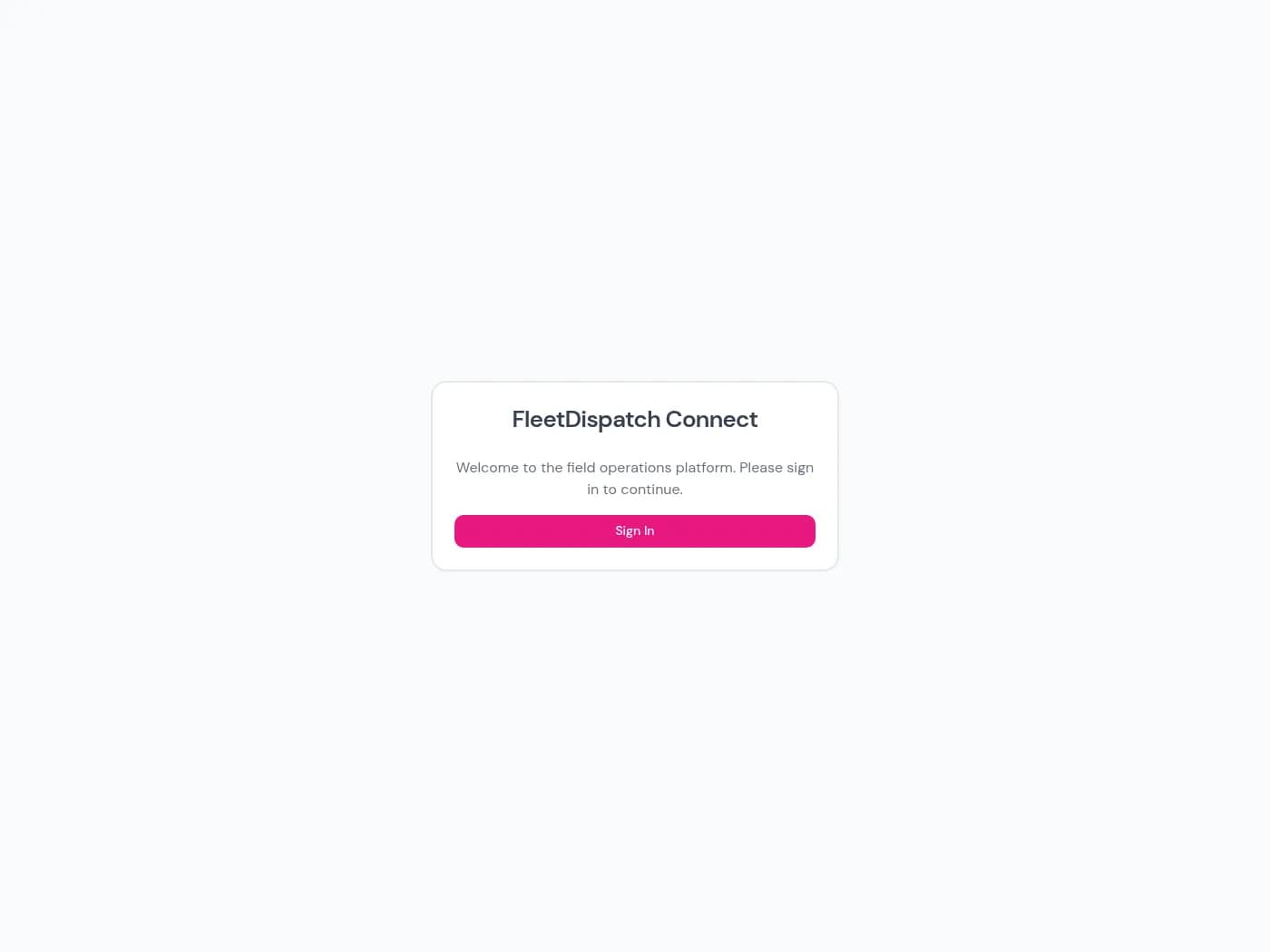 FleetDispatch Connect