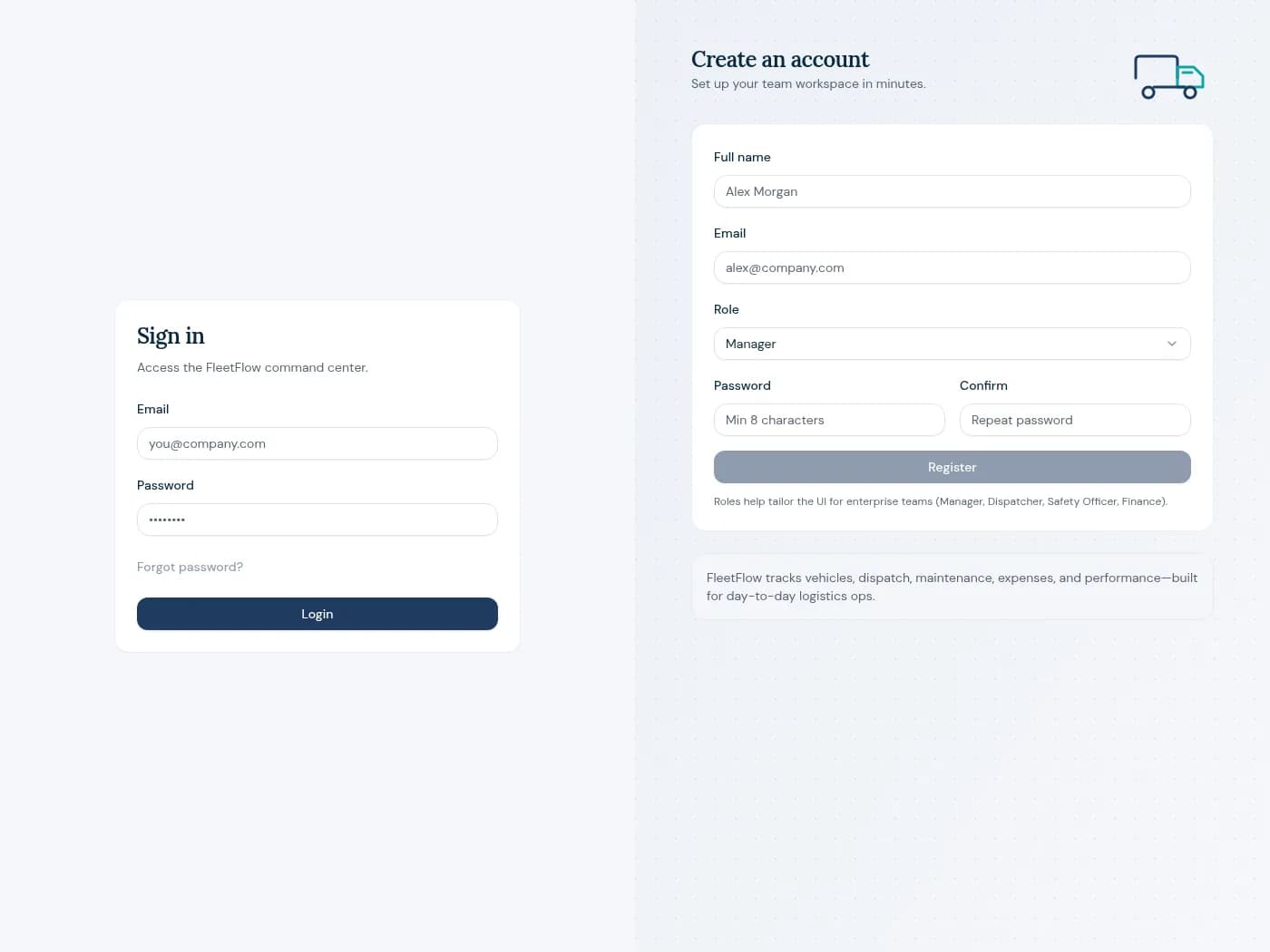 FleetFlow Manager