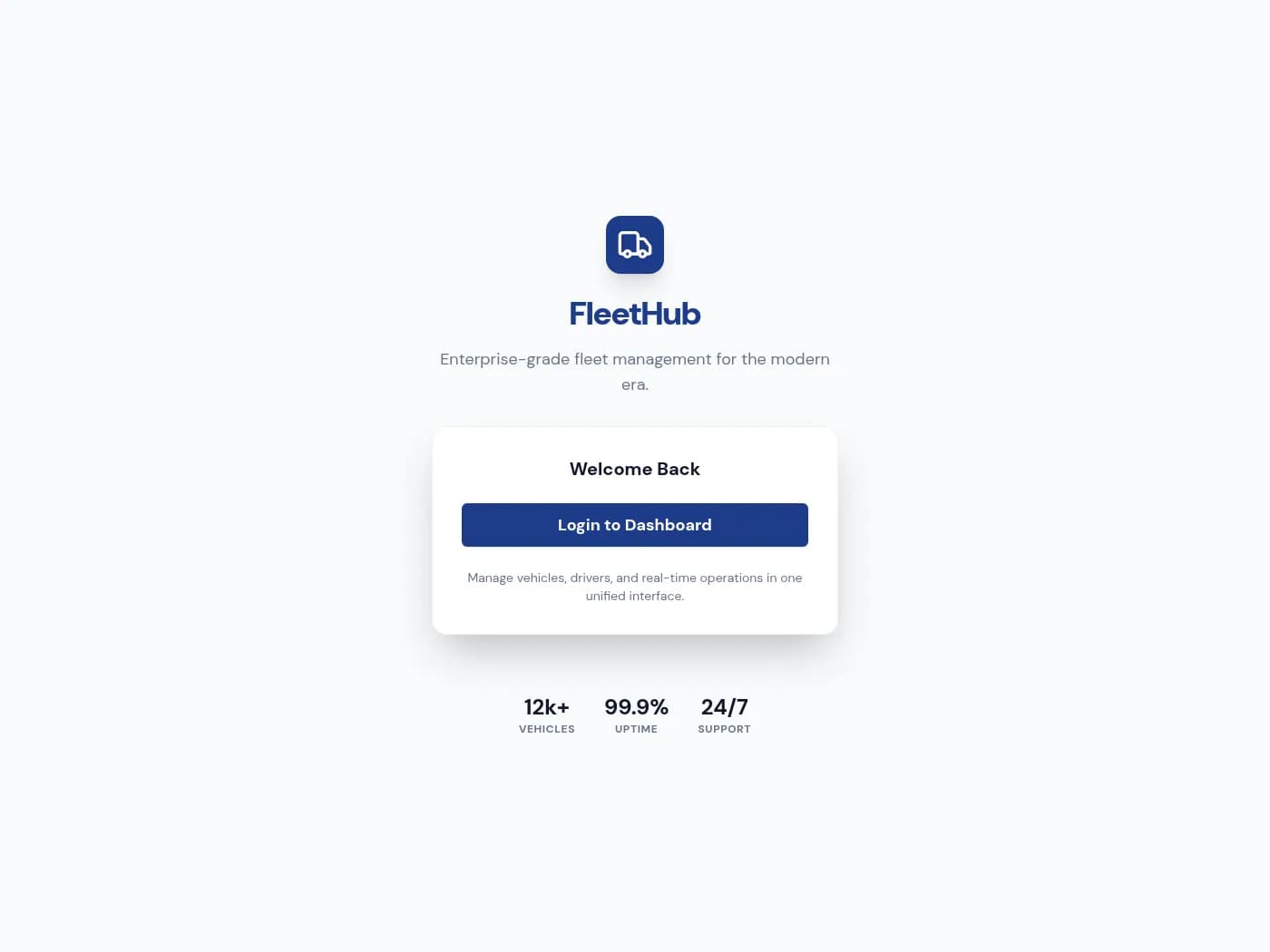 FleetHub Dashboard