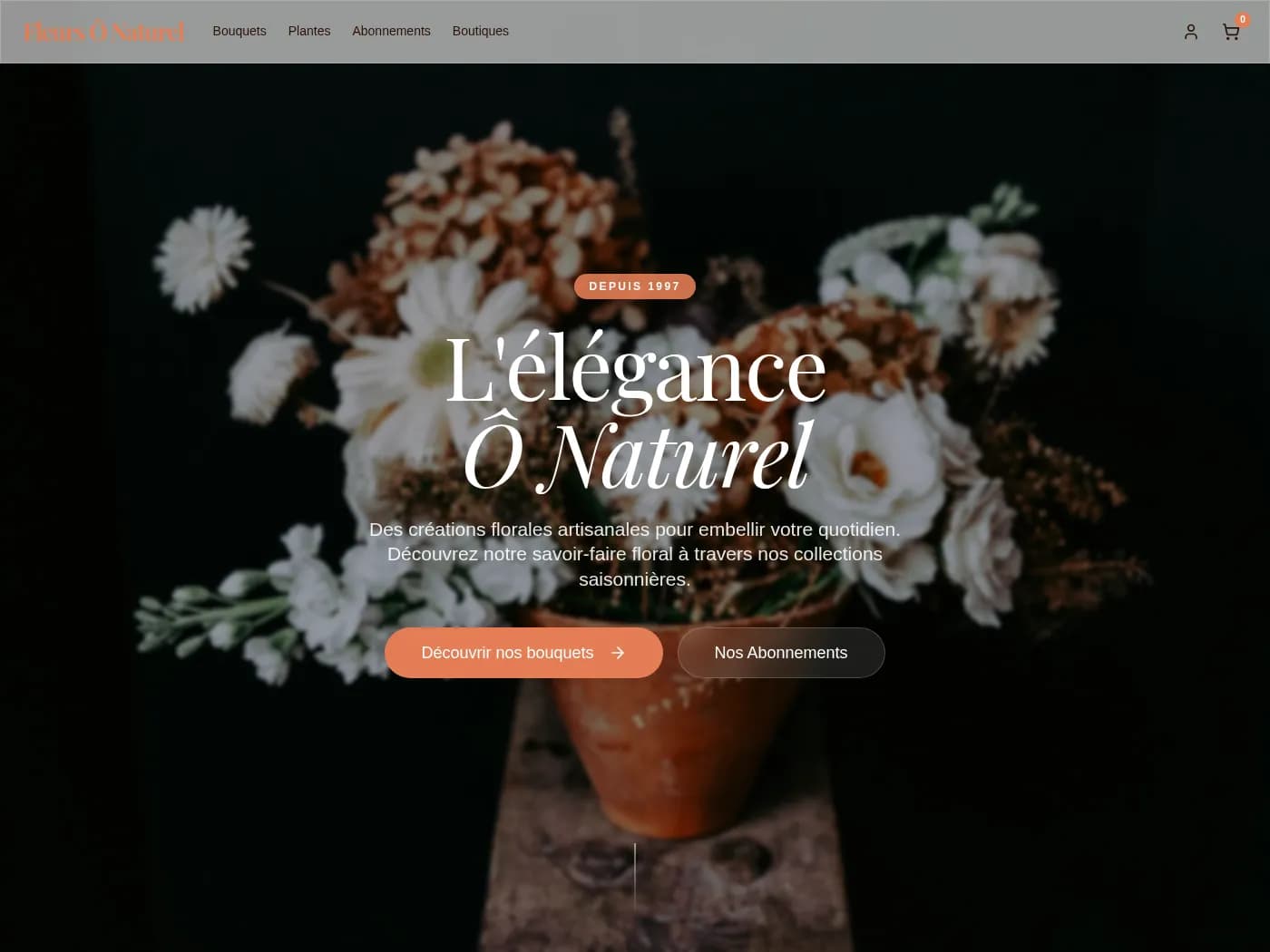 FleursoNaturel Landing Page