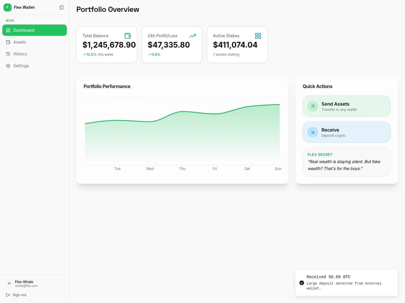 Flex Crypto Wallet