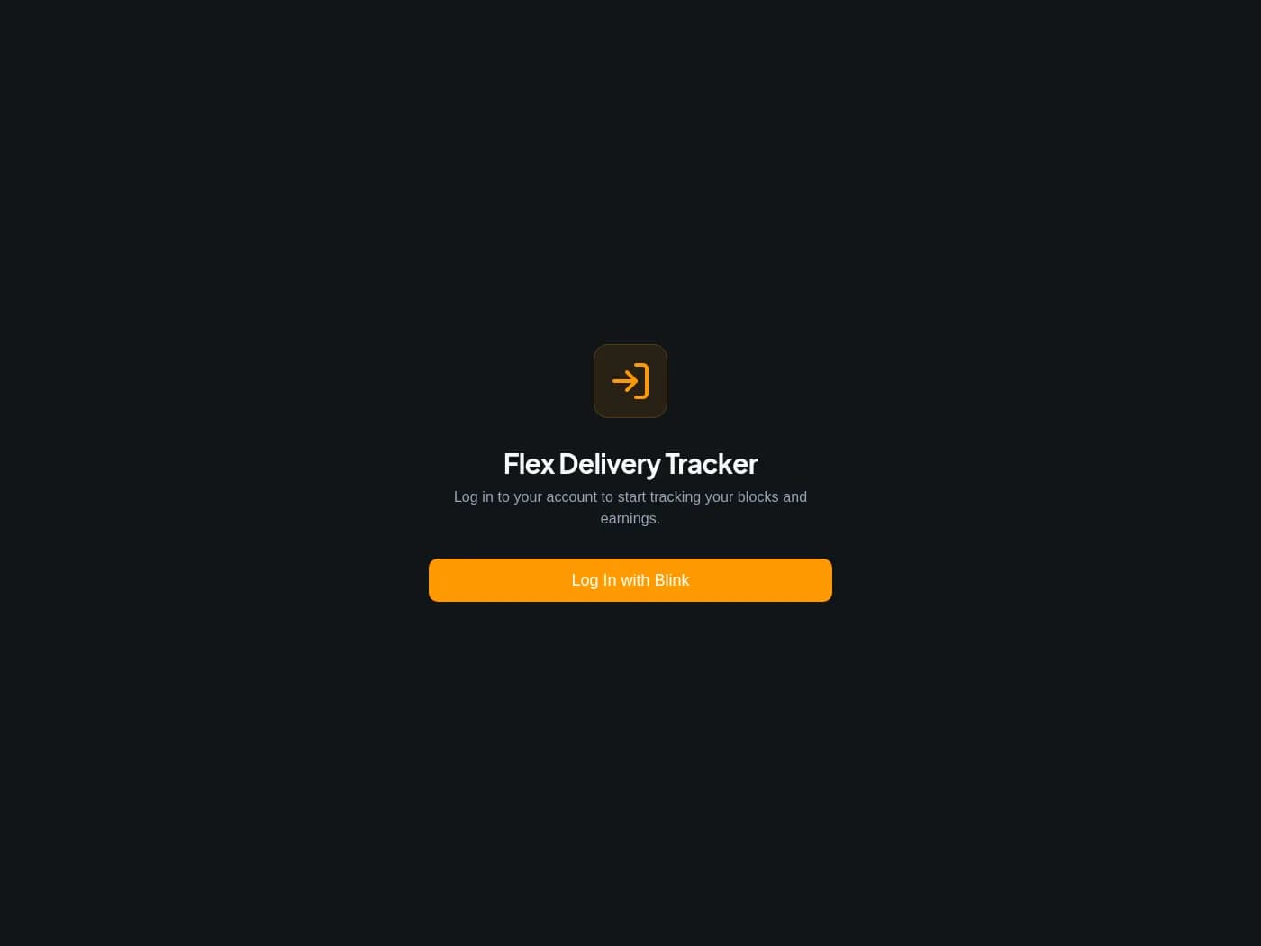 Flex Delivery Tracker