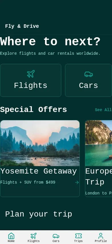 Fly & Drive App