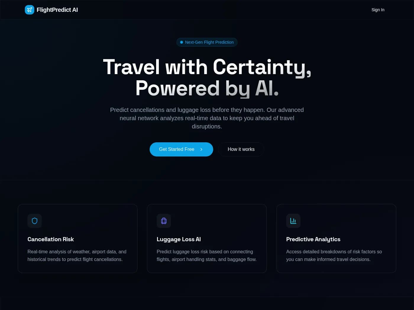 Flight Predict AI SaaS