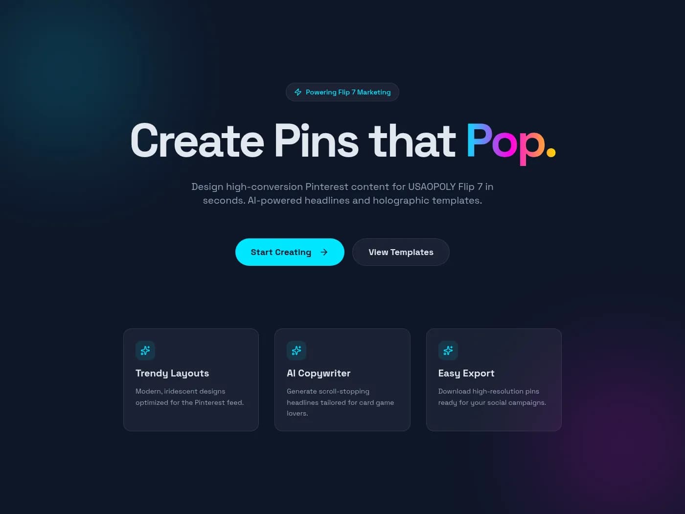 Flip7 Pinterest Pin Maker