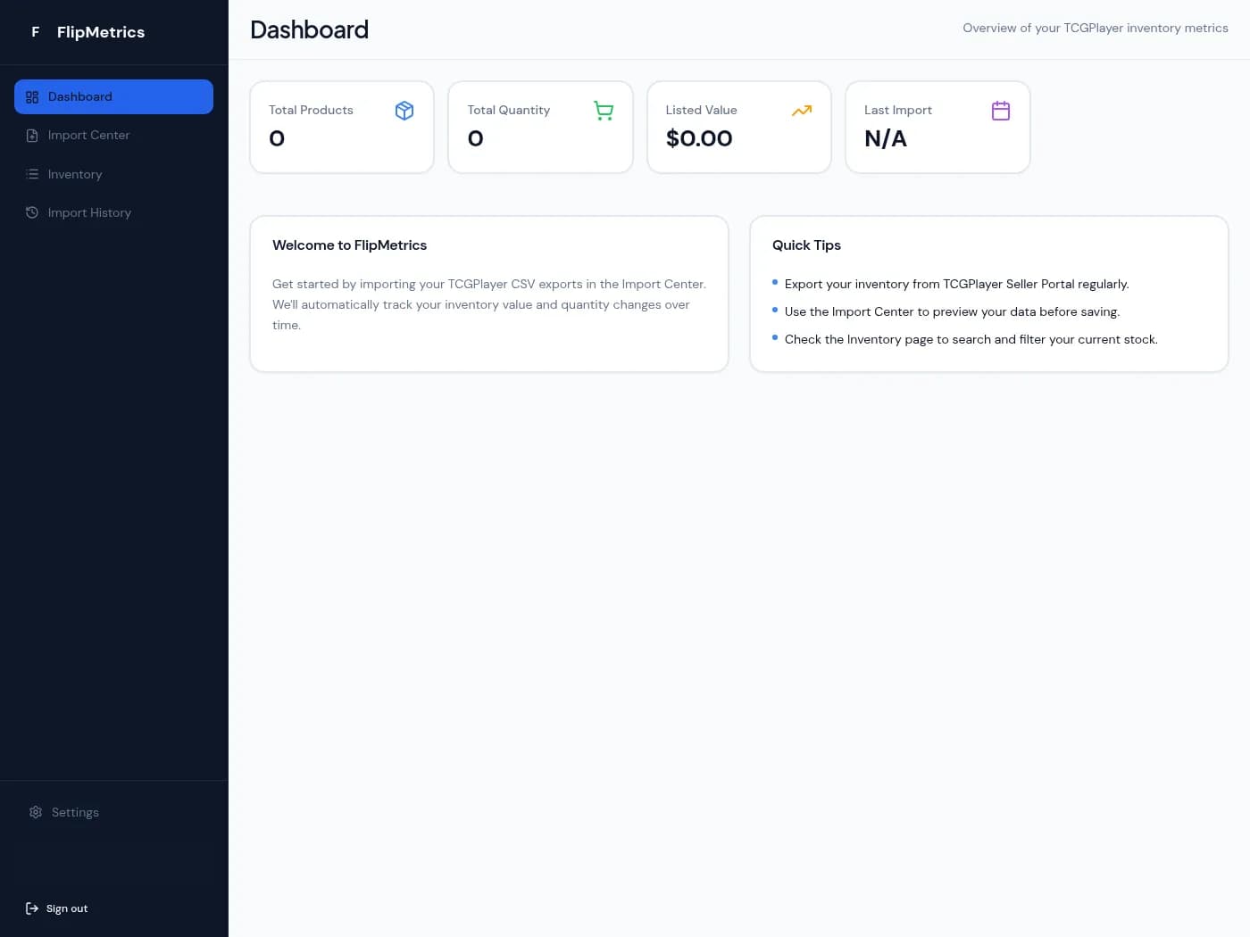 FlipMetrics MVP